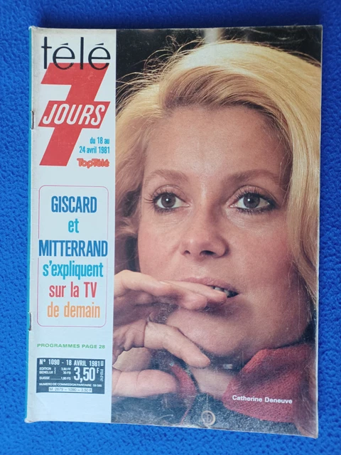 TÉLÉ 7 JOURS N° 1090 - CATHERINE DENEUVE - 1981 EUR 9,90 - PicClick FR