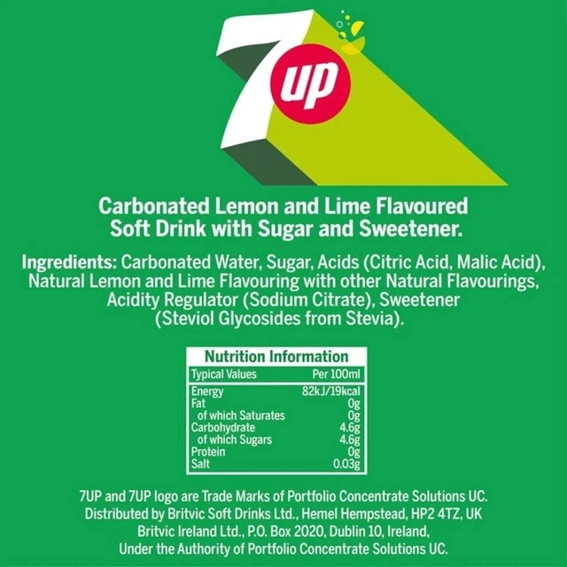 7UP ORIGINAL 330ML Cans 24 or 48 Pack – Crisp Lemon Lime BBE Dec 2025 £ ...