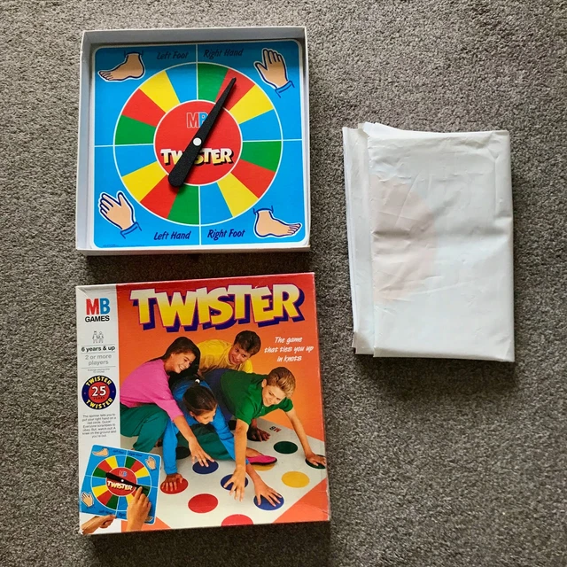 VINTAGE 1990 TWISTER Board Game 25th Anniversary From MB Games ...