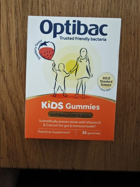 OPTIBAC PROBIOTICS - Gummies For Kids - 30 Gummies - Strawberry Flavour ...