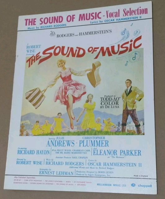 THE SOUND OF Music - Vocal Selection Sheet Music Song Book Williamson ...