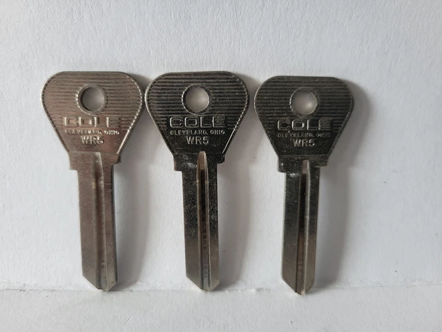 COLE NATIONAL KEY Blank WR5 Uncut N.O.S 3 Pcs. $9.95 - PicClick
