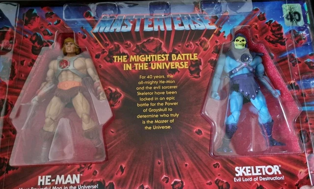 MASTERS OF THE Universe Masterverse He-Man vs Skeletor 40th Anniversary ...