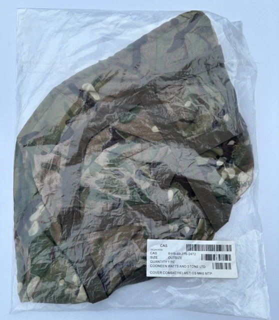 GENUINE BRITISH ARMY Issue MK6 MTP Camo Combat Helmet Cover Outsize £8. ...