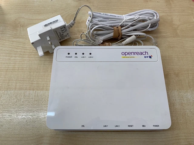 BT OPENREACH FIBRE VDSL2 Modem - ECI Telecom - B-FOCuS V-2FUb/r Rev.B ...