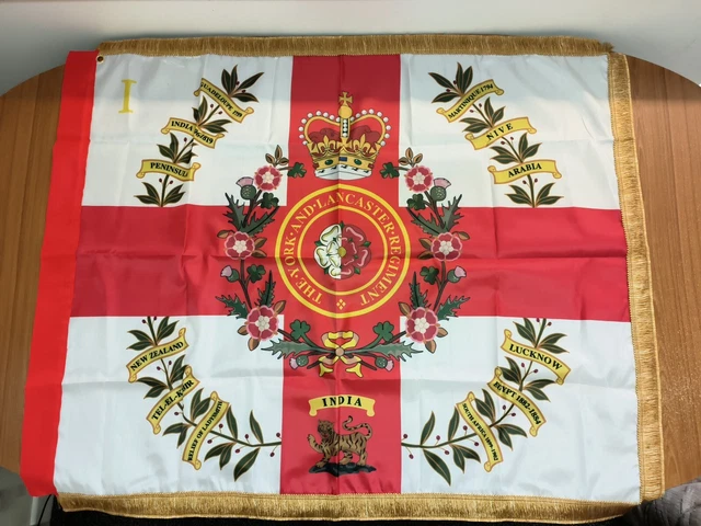 THE YORK AND LANCASTER Regiment1st Battalion Regimental Colours flag £ ...