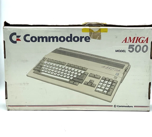 COMMODORE AMIGA 500 Computer Complete In Box Retro Vintage Computing ...