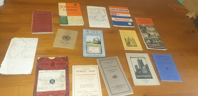 VINTAGE COLLECTION OF England / Wales Maps And Catalogues 1926 Onwards ...