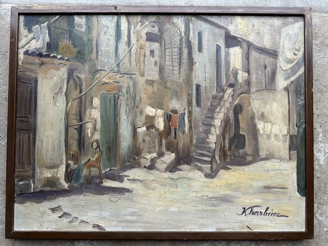 TABLEAU ANCIEN HUILE sur toile signé Kharbine. EUR 50,00 - PicClick FR