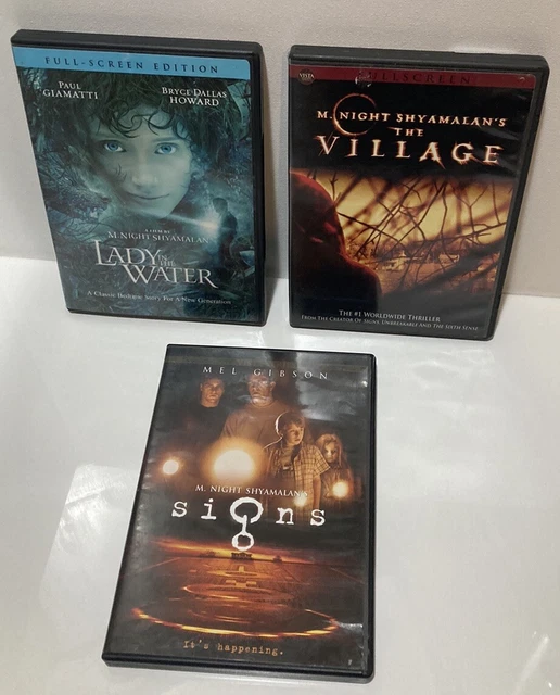 M. NIGHT SHYAMALAN DVD trio Signs, Lady In The Water, The Village EUR ...