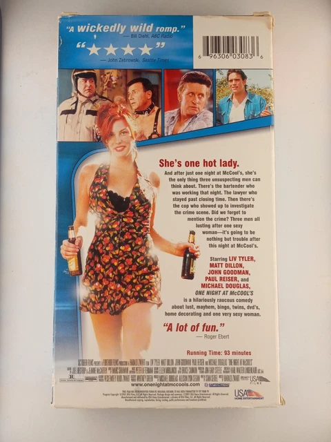 ONE NIGHT AT McCool's (VHS) 2001 Liv Tyler, Matt Dillon, Mary Jo Smith ...