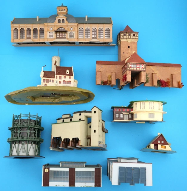 RACCOLTA EDIFICI PER modellini ferroviari scala N - BRAWA Kibri Vollmer ...