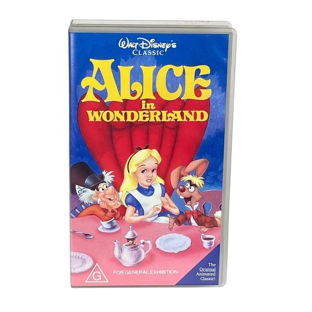 WALT DISNEY CLASSICS Alice In Wonderland 1990s VHS Video Cassette & Inserts £8.60 - PicClick UK