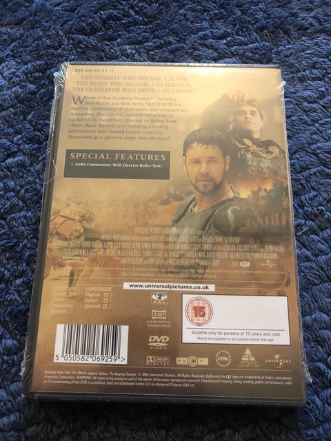 GLADIATOR [2000](DVD) RUSSELL Crowe, Joaquin Phoenix, Oliver Reed ...
