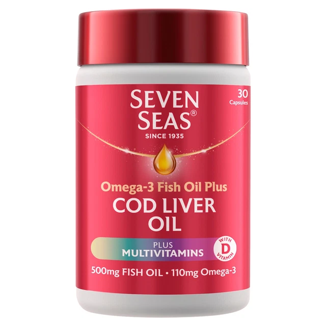 SEVEN SEAS ONE A Day Cod Liver Oil + Multivitamins X 3 £33.70 - PicClick UK