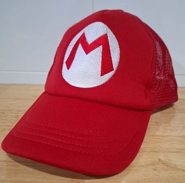 BANPRESTO 2007 SUPER Mario Bros. Red Hat Cap Snapback adjustable ...