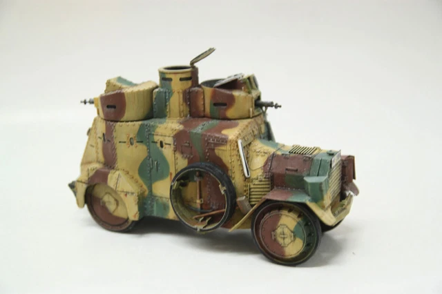 1:35 PANZER MODELL Daimler DZVR 21 Doppelturm Resin und Zinn gebaut ...