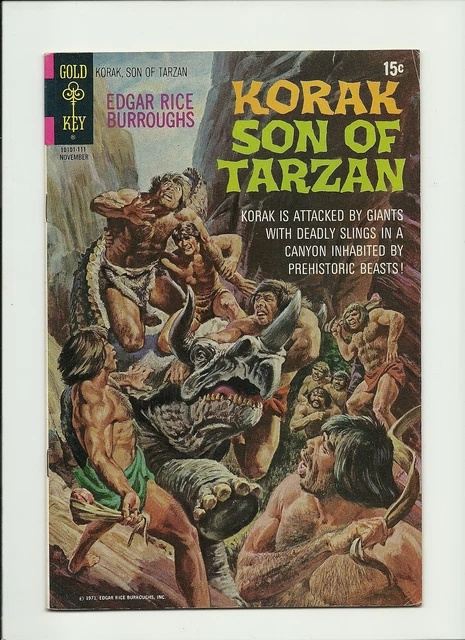 KORAK SON OF Tarzan #41 1971 Clé Or Bronze Âge Jungle Bande Dessinée ...