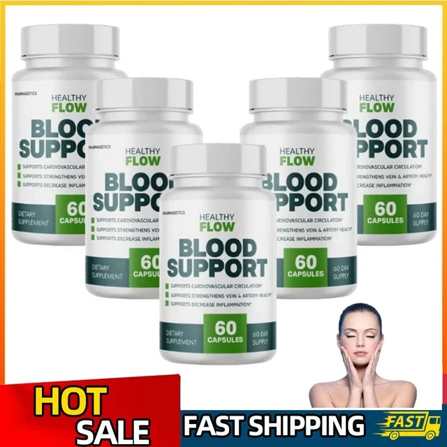 1~5X HEALTHY FLOW Blood Support Formula,Cardiovascular Circulation - 60 Capsules £8.28 - PicClick UK