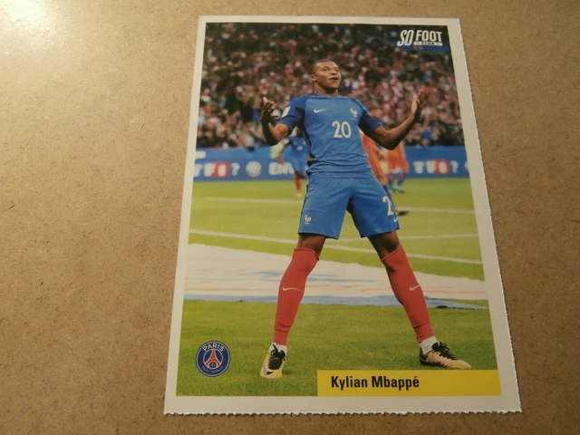 KYLIAN MBAPPE, FRANCE, Football Rookie Card So Foot (Jt29) EUR 60,00 ...