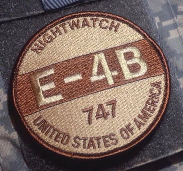 SAC NEACP E-4B Looking Glass Boeing 747 Night Watch 75-0125 Vélkrö Camo ...