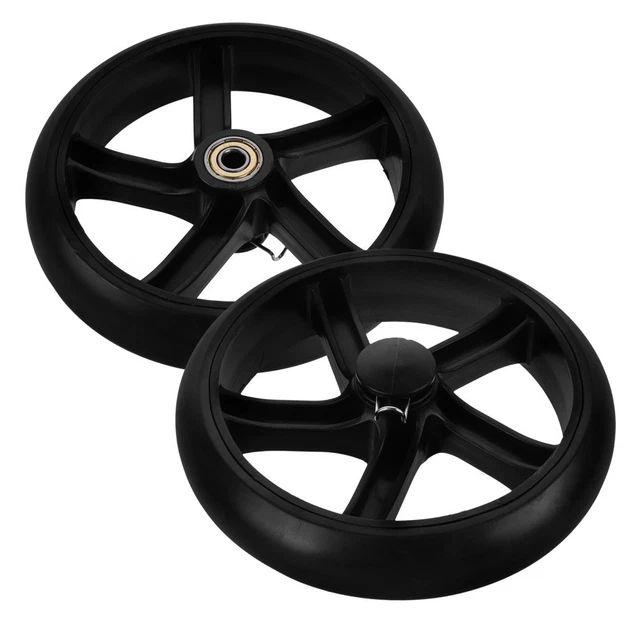 2 PCS WHEELED Cart Groceries Rolling Replacement Wheels for Utility $48 ...