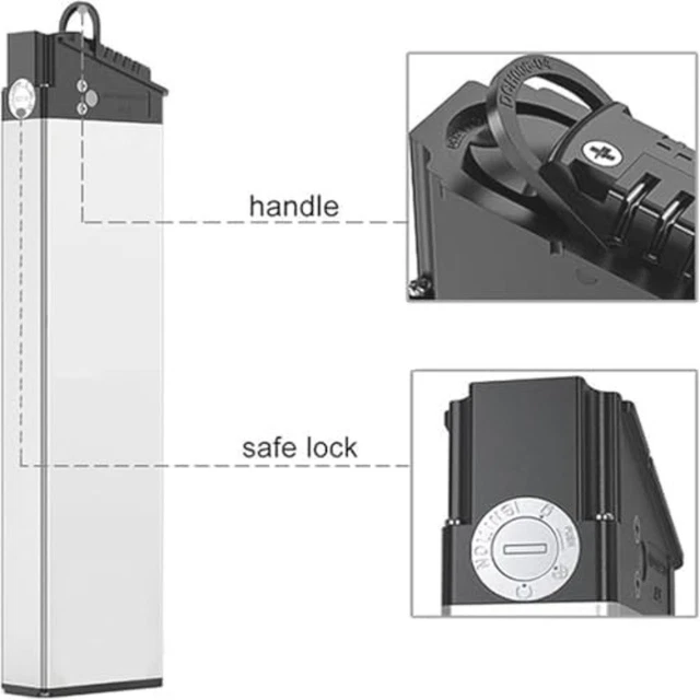 MOUNTAIN BIKE BATTERY Box 48V Frame Concealed Battery Protection with ...