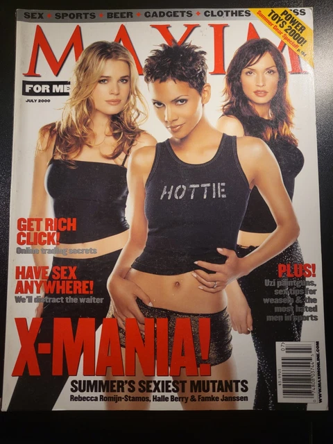 MAXIM MAGAZINE JULY 2000 (676) Rebecca Romijn Halle Berry Famke Janssen ...