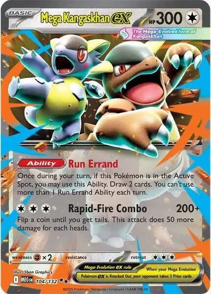 MEG 104/132 MEGA Kangaskhan ex | Pokémon Mega Evolution | $3.98 ...