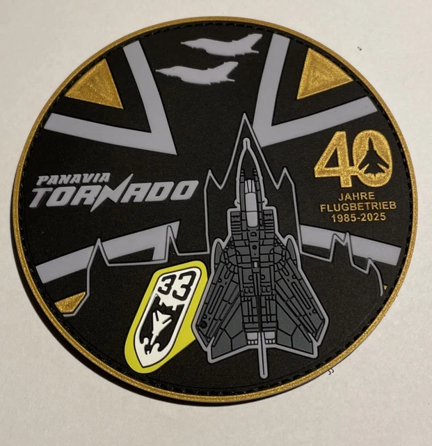 TORNADO AUFNÄHER LUFTWAFFE 40 Jahre Air Force Patch Limitiert JaboG 33 ...