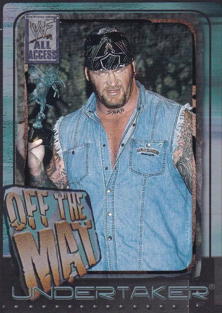 CARTE TOUT ACCÈS The Undertaker 2002 Fleer WWF #67 OTM Off the Matt WWE ...