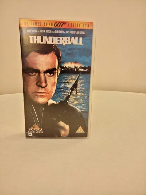 JAMES BOND 007 - THUNDERBALL - VHS Video Tape "Free UK Post" £5.45 - PicClick UK