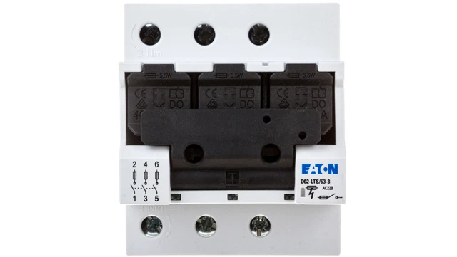 FUSE SWITCH DISCONNECTOR 63A 3P D02 D02-LTS / 63-3 114320 /T2AU $460.26 ...