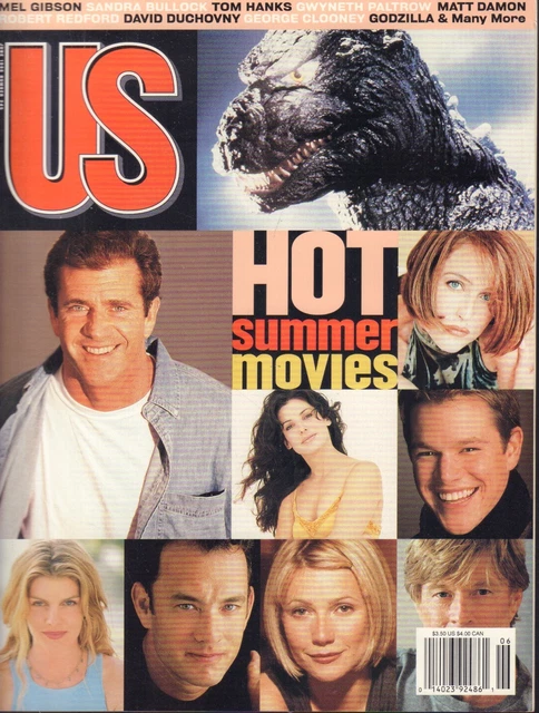 US MAGAZINE JUNE 1998 Mel Gibson Sandra Tom Hanks Matt Damon 090518AME ...