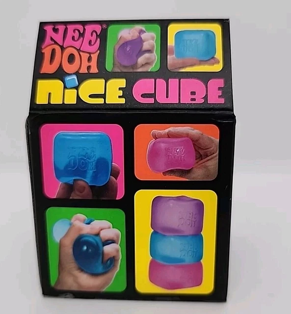 NEW NEE DOH Nice Cube Super Solid Squish Square Fidget Stress Toy Pink ...