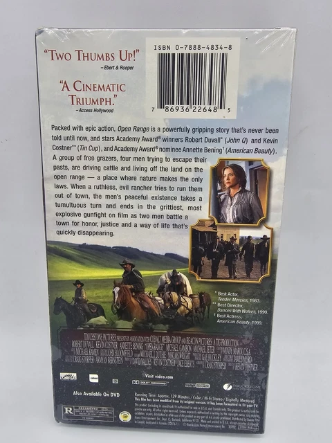 OPEN RANGE - VHS, 2004 Costner, Duvall - New Sealed £8.91 - PicClick UK