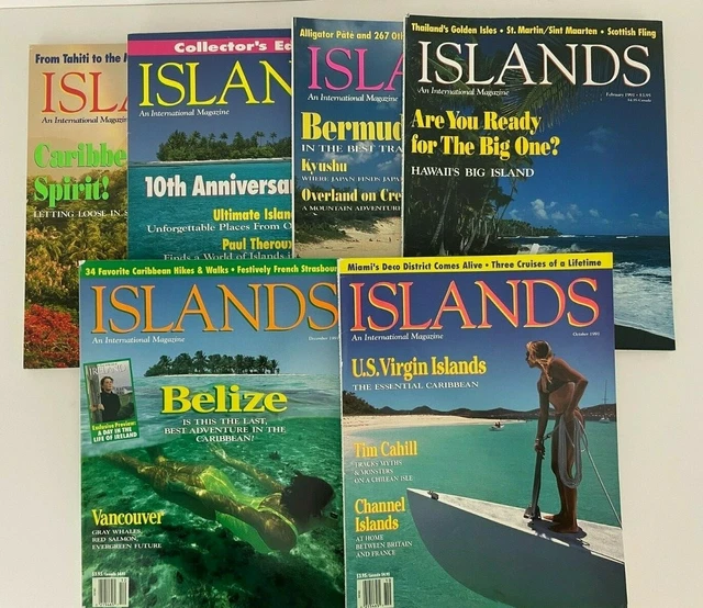ISLANDS MAGAZINE 1991 Rare HTF Publication Vacation Destinations £11.70 ...
