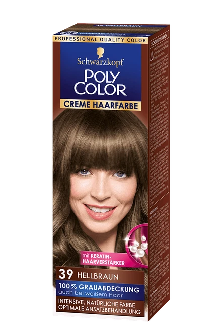 SCHWARZKOPF - POLY COLOR - Creme Haarfarbe - 39 Hellbraun EUR 1,99 ...