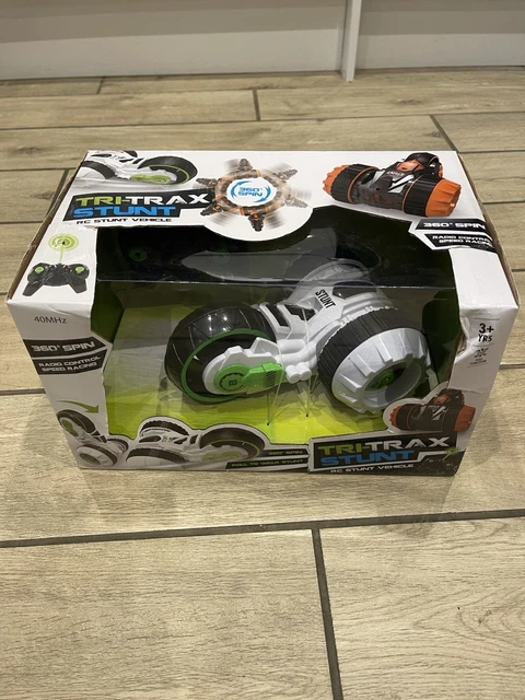 TRI-TRAX STUNT RC Vehicle Orange, 360 Spinning Toy Car Remote Control £ ...