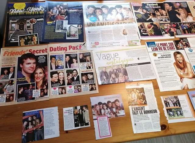 FRIENDS MAGAZINE CUTTINGS David Schwimmer MATTHEW PERRY Jennifer ...