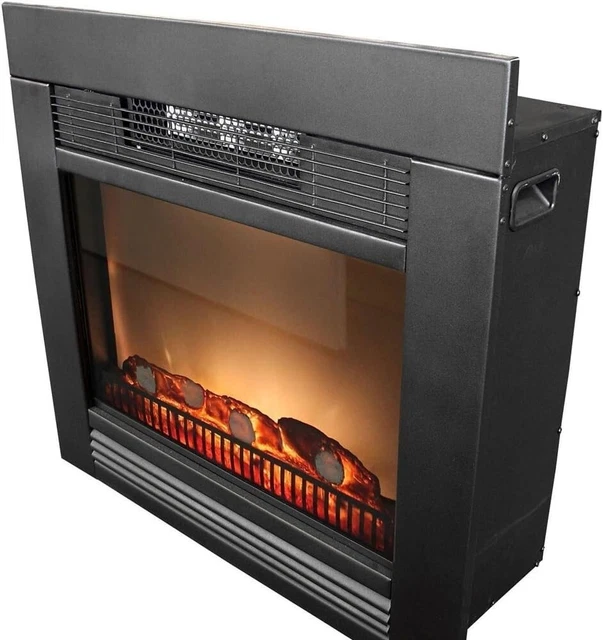 BAKAJI CHEMINÉE ÉLECTRIQUE CHICAGO Cheminée 1800W Cadre En Bois NON ...