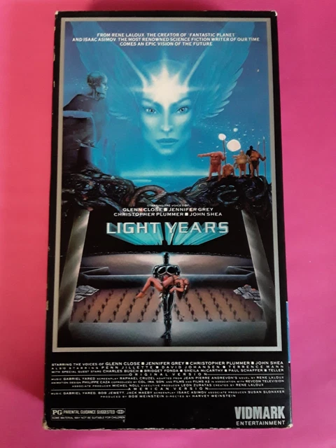 LIGHT YEARS VHS RARE Animation Scifi Horror 80's Isaac Asimov Vidmark ...
