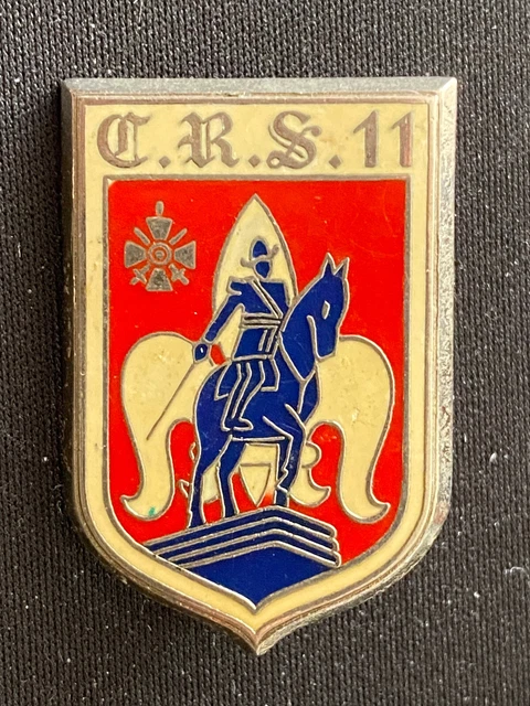 POLICE : ANCIEN insigne de la CRS 11 de Lille EUR 15,00 - PicClick FR
