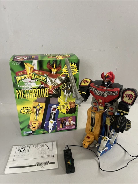 MIGHTY MORPHIN POWER Rangers Control Remoto Megazord 1994 Probado Y ...