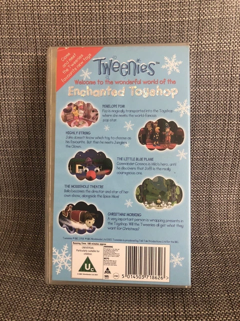 BBC TWEENIES ENCHANTED Toyshop ‘Christmas Fun’ VHS 2001 - Checked ...
