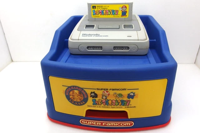 SUPER FAMICOM CONSOLE Station Rack Super Mario Bros Official Nintendo ...