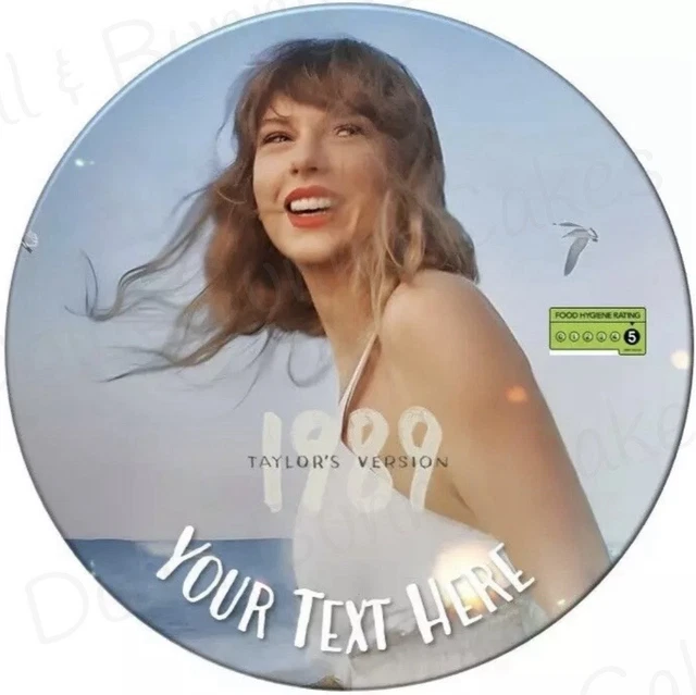 TAYLOR SWIFT 1989 Personalised Cake Topper. Premium Edible Icing Sheet ...
