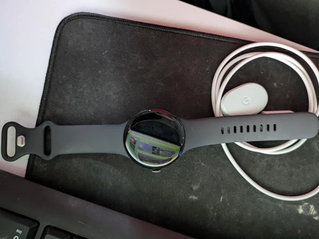 GOOGLE PIXEL WATCH 4 45mm WiFi Black Obsidian Band £312.70 - PicClick UK