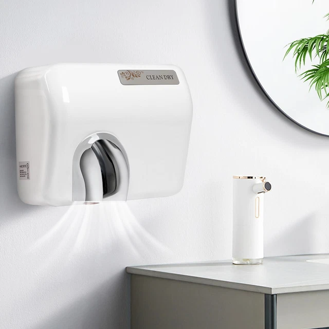 2300W SUPER POWERFUL Hand Dryer 360° Rotational Wall Mounted Automatic ...