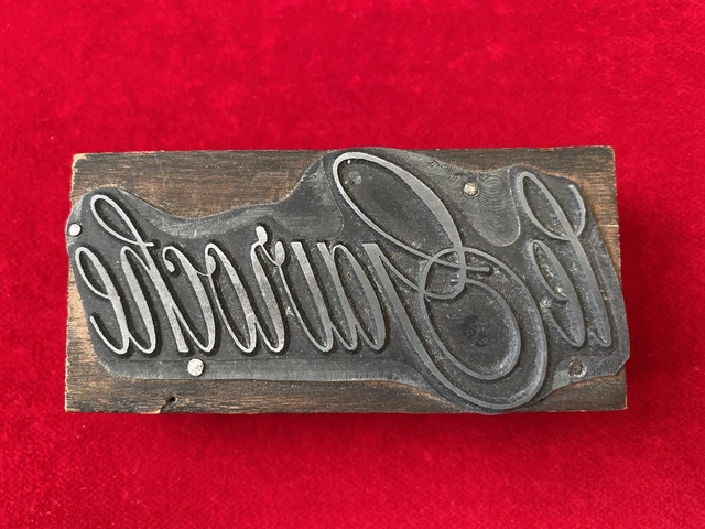 ORIGINAL LE GAVROCHE Restaurant Menu Printing Block 1969 Roux Brothers ...